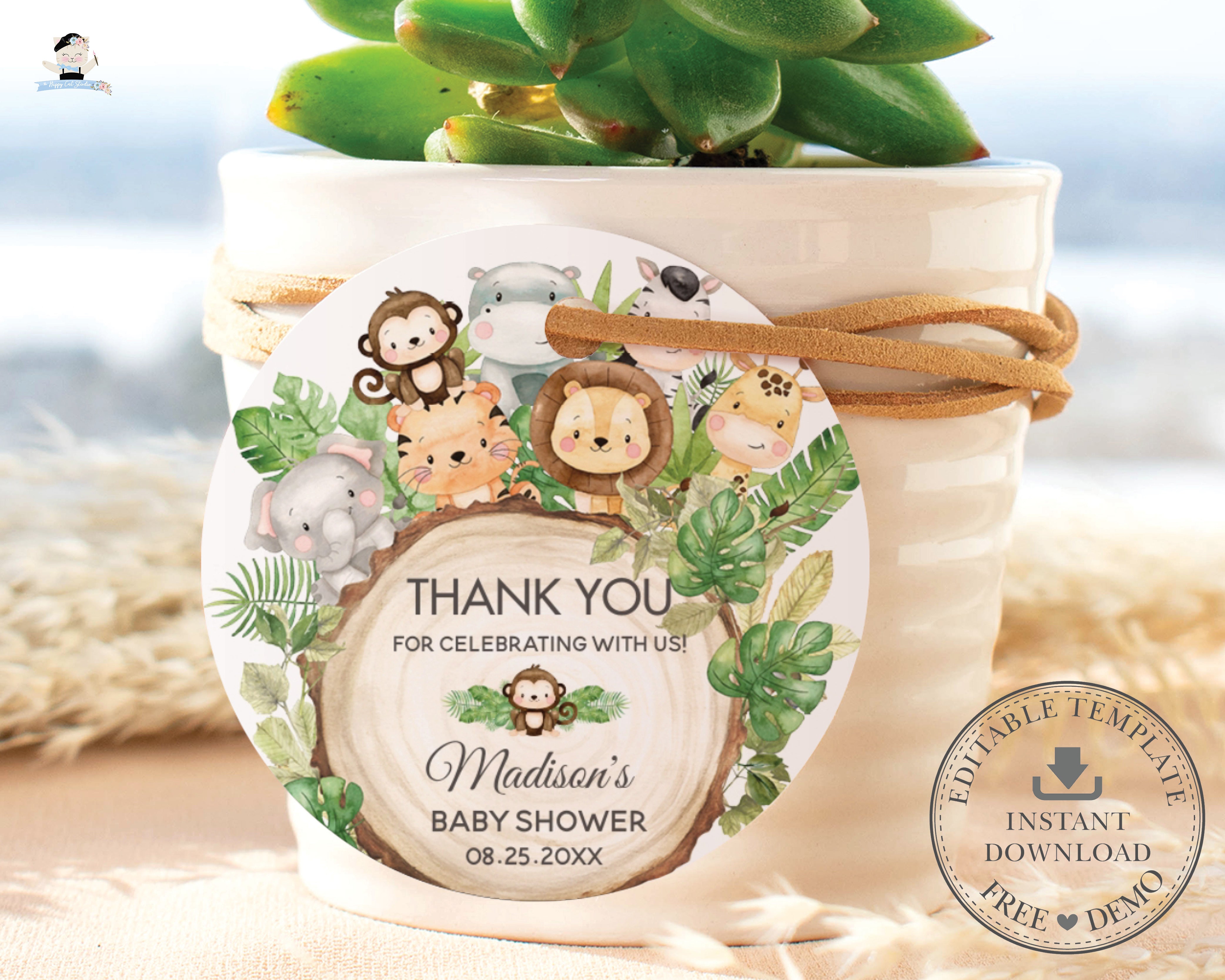 Free Printable Safari Labels