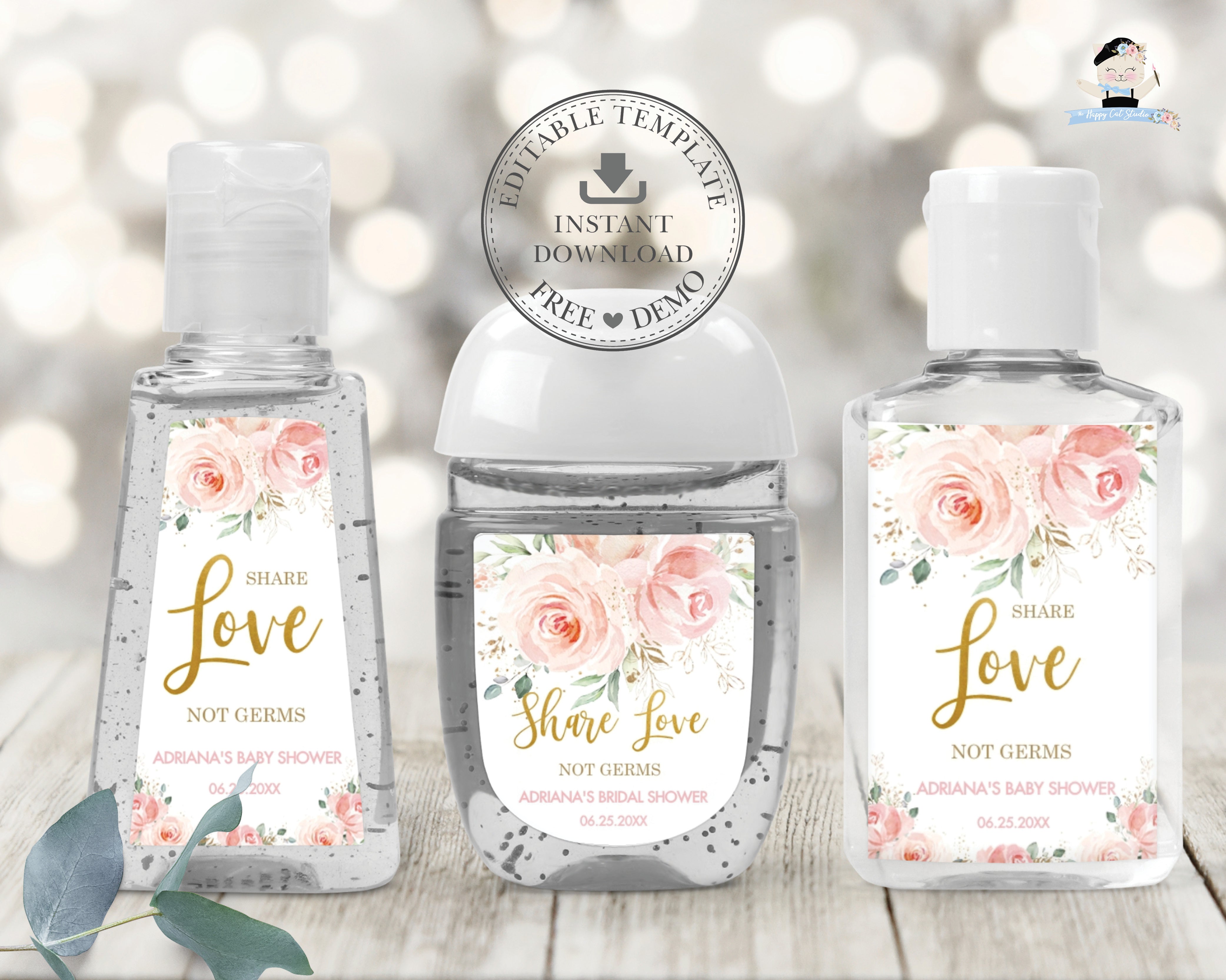 Printable Hand Sanitizer Labels Custom Hand Sanitizer Labels Logo