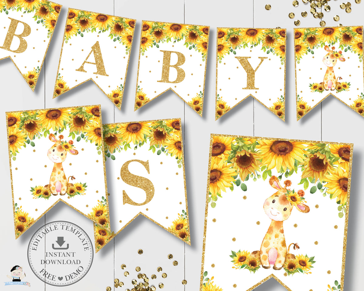 Yellow Birthday Banner Printable Baby Yoda Birthday Banner DIY